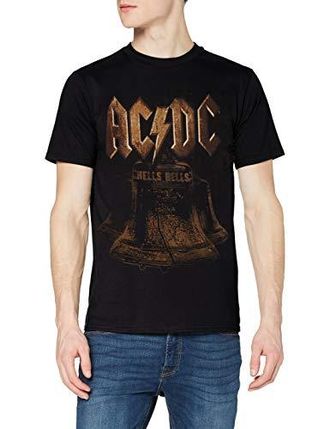 AC/DC T-Shirt en Laiton pour Homme Motif Cloches - Noir - Large