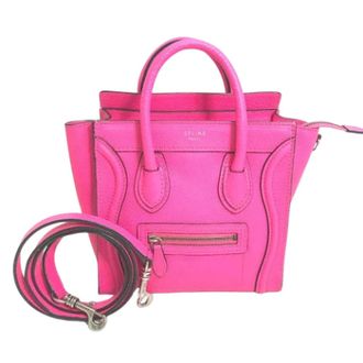 Celine Pre-owned Cuir sacs-celine - Femme - Pre-owned - Rose - Taille: ONE Size