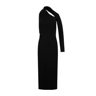 Versace Femme, Robes, Noir, Taille: 36 FR Robe Asym&eacute;trique D&eacute;coup&eacute;e