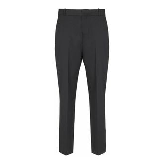 Balmain Gerade geschnittene- ma&szlig;geschneiderte Wollhose - - Trousers - Herren - Schwarzk - M