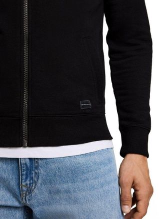 Tom Tailor Sweatjacke mit halsw&auml;rmendem Stehkragen