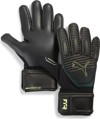 Puma Unisex Future Match NC Fußball Torwarthandschuhe 8, Black Green Terrain Fizzy Light Yellow