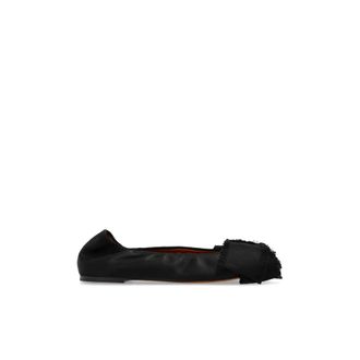 Lanvin Satin Ballerinas - - Shoes - Damen - Schwarzk - 36 EU