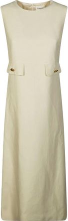 P.A.R.O.S.H. P.a.r.o.s.h., Femme, Robes, Beige, Taille: 40 FR Maxi Abito GC in Viscosa