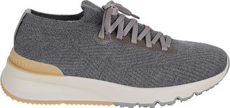 Brunello Cucinelli Homme, Chaussures, Gris, Taille: 41 EU Knit Runners