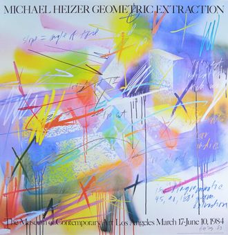 Germanposters Michael Heizer Poster Kunstdruck Geometric Extraction 117x117cm