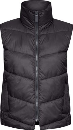 Kaffe Womens Puffer Waistcoat High Collar Zipper Regular Fit Hip Length Quilted