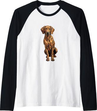 Whyitsme Design Redbone Coonhound Hund Illustration Raglan