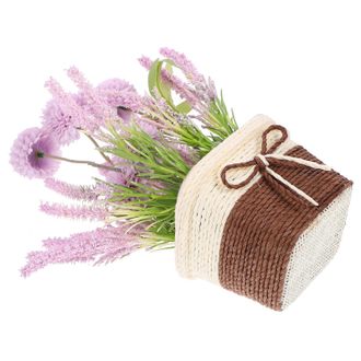 Hemobllo K&uuml;nstlicher Hortensien Bonsai im Topf Kunststoff Bonsai Ornament Lebensechte Lavendel Dekoration f&uuml;r Tisch und Wohnraum