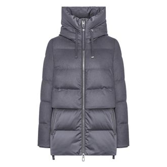 Duno Kurze Parka Jacke - - Coats - Damen - Grau - 2XL