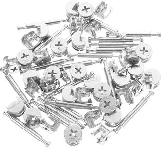 DOITOOL 20 S&auml;tze Teiliges M&ouml;belverbinder Doppeltem Exzenternocken Cam Lock Beschl&auml;ge aus Zinklegierung M&ouml;belverbindungsd&uuml;bel f&uuml;r Schr&auml;nke Schrankverbinder Ein