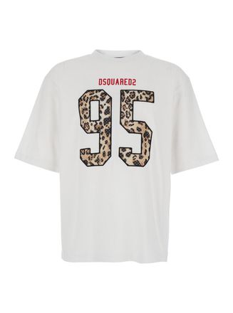Dsquared2 Logo-Printed Graphic T-Shirt - White