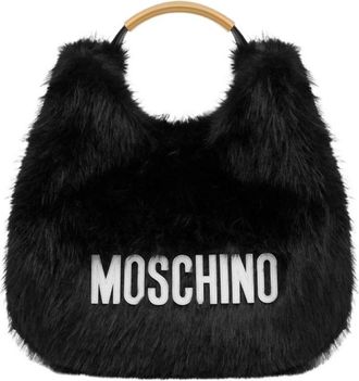 Moschino Femme, Sacs, Noir, Taille: ONE Size Handle Me Medium Bag