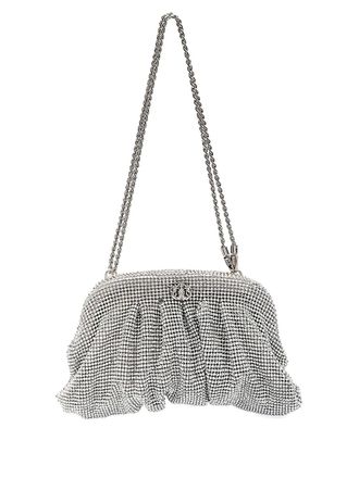 Isla pochette &agrave; ornements en cristal - Argent