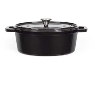 Livoo Ovale gusseiserne kasserolle 29 cm schwarz - Livoo - MEP129N