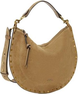 Isabel Marant Sac Oskan soft zip en cuir de veau velours