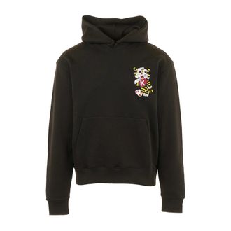 Kenzo Homme, Sweatshirts et sweats &agrave; capuche, Noir, Taille: M Wild Tiger Embroidered Classic Sweat &agrave; capuche