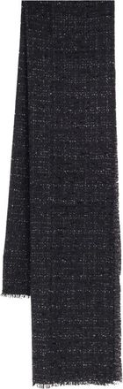 Faliero Sarti Lurex Fransen Schal - - Accessories - Damen - Blau - ONE SIZE