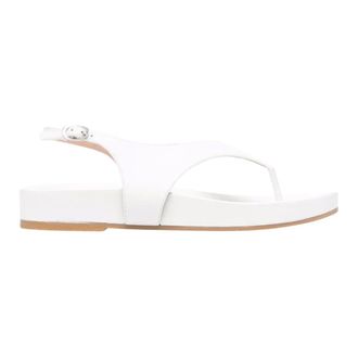 Stuart Weitzman Sandales d&eacute;t&eacute; blanches pour femmes &agrave; bout ouvert - Femme - Chaussures - Blanc - Taille: 41 EU
