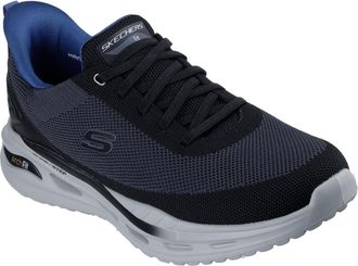 Skechers Herren Arch Fit Orvan Kincade Sneaker, Black Knit/Synthetic, 41.5 EU