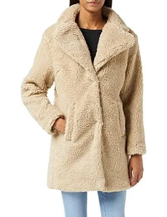 Urban Classics Femme Ladies Oversized Sherpa Coat Manteau, sol, 3XL Grande taille EU