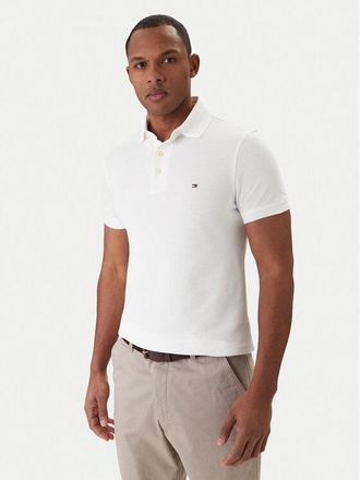 Tommy Hilfiger Poloshirt 1985 MW0MW17771 Wei&szlig; Slim Fit