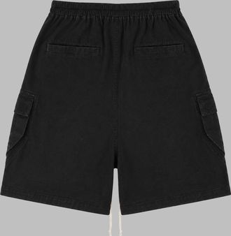 Rick Owens Mens Shorts Cargobela Black Cotton