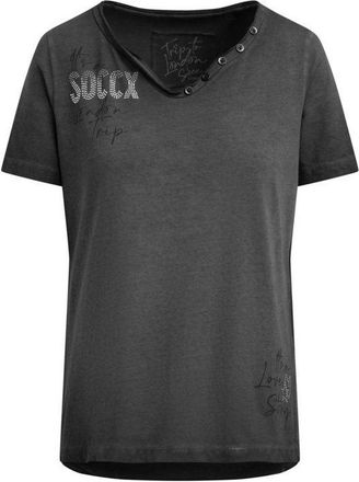 soccx V-Shirt mit l&auml;ngerer R&uuml;ckenpartie