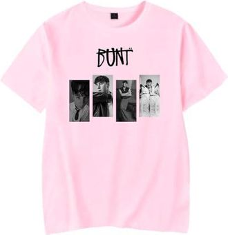 Generic Bunt Merch T-shirt classique &agrave; manches courtes avec logo graphique Tour Album Mode Cool Unisexe Chemise V&ecirc;tements pour l&eacute;t&eacute;, rose, 4XL