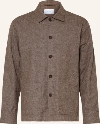 Eton Flanell-Overshirt Comfort Fit braun