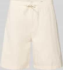 Pepe Jeans London Relaxed Fit Chinoshorts aus Baumwoll-Leinen-Mix