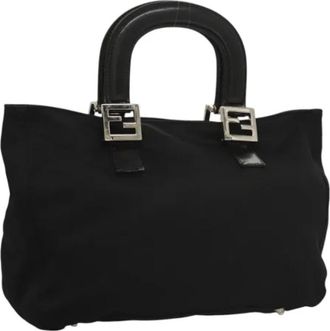 Fendi Pre-owned Nylon sacs-main - Femme - Pre-owned - Noir - Taille: ONE Size