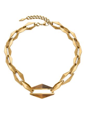 Jimmy Choo London collier Diamond Chain - Or