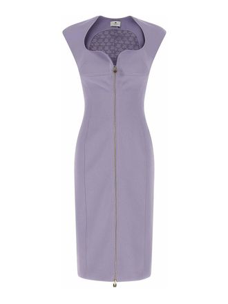 Elisabetta Franchi Knielanges Kleid - Lila