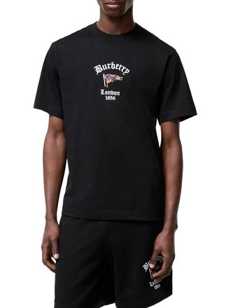 Burberry Embroidered Logo T-Shirt - Black