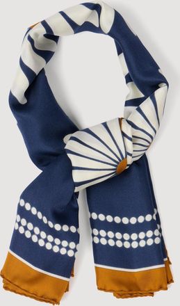 Sandro Foulard en soie imprim&eacute; fleur