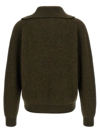 Jil Sander Mens Bicolor Wool Cardigan Clothing