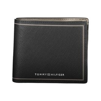 Tommy Hilfiger Schwarze Leder Geldb&ouml;rse - - Accessories - Herren - Schwarzk - ONE SIZE