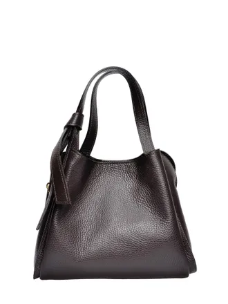Anna Luchini Kastanienbraun Rindsledertasche
