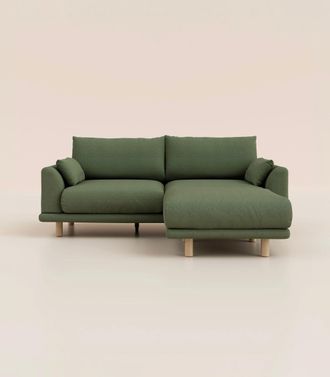 Tediber Canap&eacute; dangle 4 places - Tissu Vert Kaki - Tediber