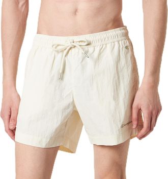 Champion Herren Eco Future Pacific Sand Recycled Nylon Bermuda Badehose, Avorio, XS