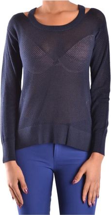Michael Kors Femme, Pulls, Bleu, Taille: 36 FR Mh66N4V0Wp390 Maille ras du cou