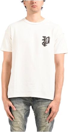 Purple Homme, Tops, Blanc, Taille: S Scribbled Gothic P Tee