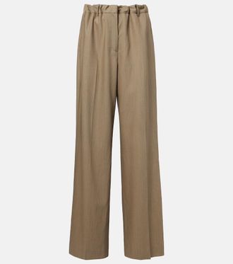 Calvin Klein Pantalon ample Fernanda en laine m&eacute;lang&eacute;e