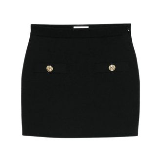 Balmain Rock mit Knopfdetails - - Skirts - Damen - Schwarzk - S