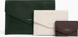 Le Tanneur Trio de pochettes Paulette en cuir lisse