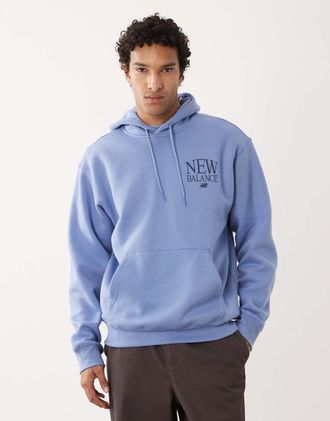 New Balance Reimagined - Sweat &agrave; capuche en polaire - Bleu