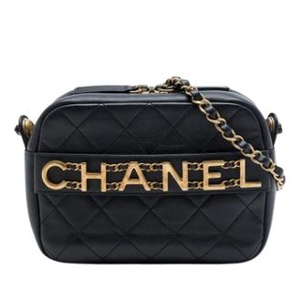 Chanel Sac bandouli&egrave;re vintage doccasion - Femme - Pre-owned - Noir - Taille: ONE Size