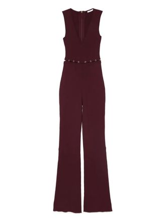 Patrizia Pepe combinaison à détails en maille - Violet