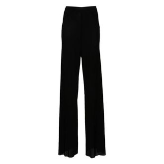 Rick Owens L&auml;ssige- weite Hose mit Nahtdetail - - Trousers - Damen - Schwarzk - M